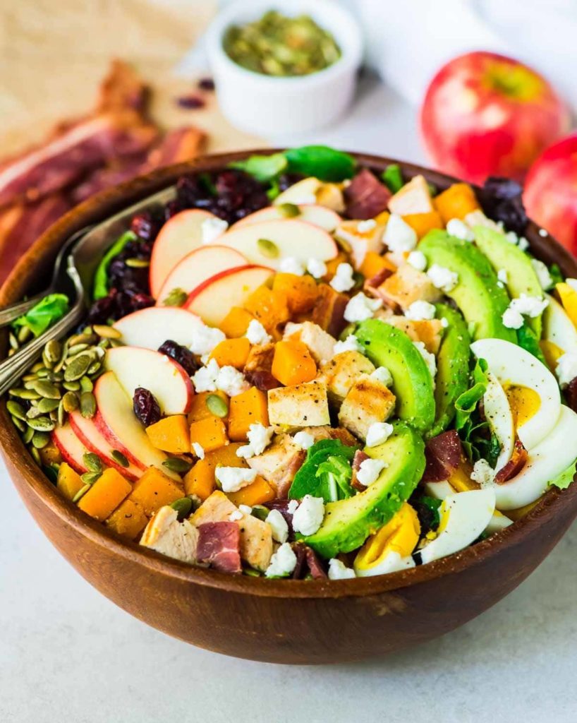 Clean Eating Made Simple » Harvest Cobb Chicken Bowl